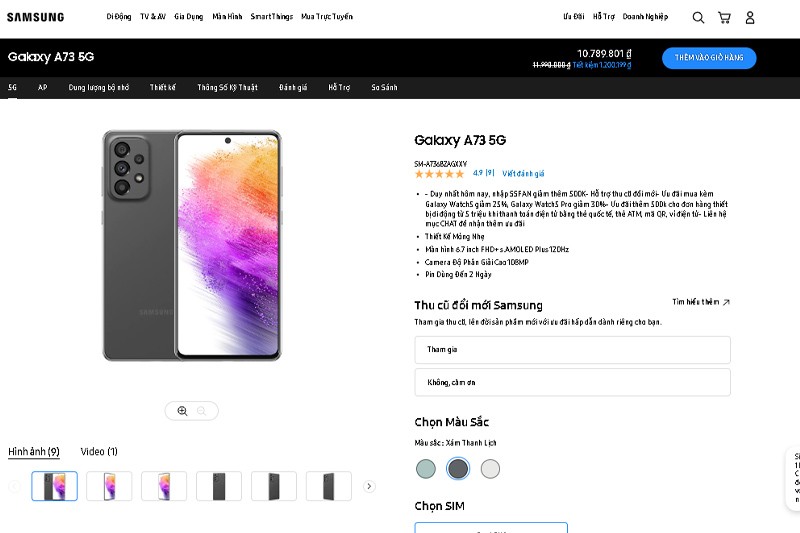 Đánh giá Samsung A73 5G: Có thật sự là máy dòng A tốt nhất của Samsung