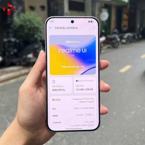 Mở hộp Realme GT8 Pro: Trên tay và cảm giác cầm nắm thực tế